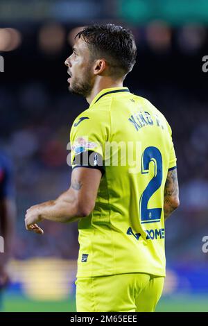 Kiko Femenia of Villarreal CF in action during the Spanish League ...