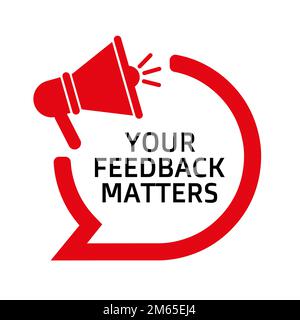 your feedback matters sign on white background Stock Vector Image & Art ...