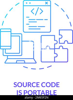 Source code portability concept icon Stock Vector Image & Art - Alamy