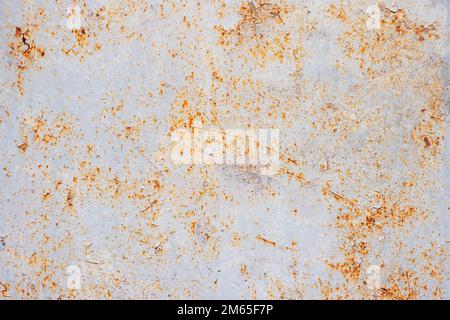 A rusty blue metal wall with fallen paint, a rusty background Stock ...