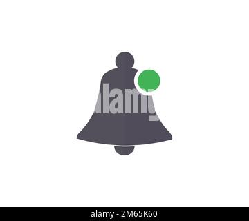 Notification bell icon for incoming inbox message. Vector ringing bell ...