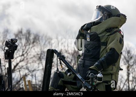 1st Lt. Ian Roxas, an explosive ordnance disposal officer with 764th ...