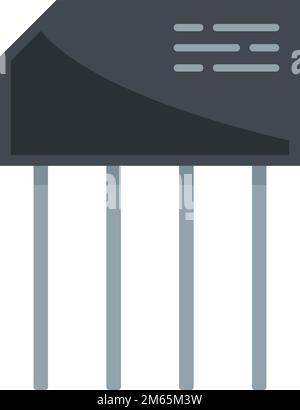 Ac voltage regulator icon flat vector. Power electric. Transformer ...