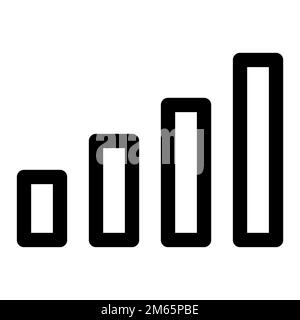 5G bar icon isolated on white background. Status bar symbol modern ...