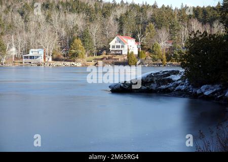 Chamcook Lake, New Brunswick, Canada Stock Photo - Alamy
