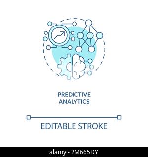 Predictive analytics turquoise concept icon Stock Vector Image & Art ...