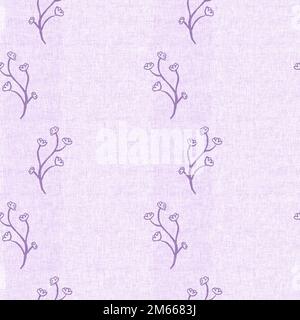Gender neutral purple botanical foliage seamless raster background ...