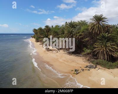 Aerial view of Pakala Beach near Waimea on Kauai Stock Photo - Alamy