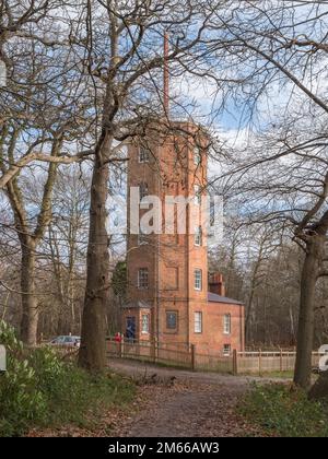 Chatley Heath Semaphore Tower, Ockham Common, Cobham, Surrey, UK Stock ...