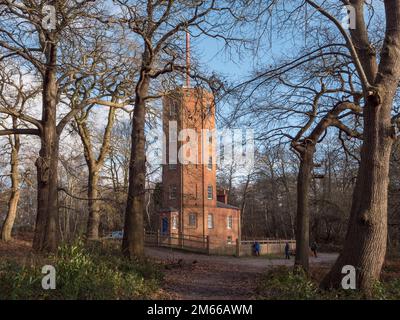 Chatley Heath Semaphore Tower, Ockham Common, Cobham, Surrey, UK Stock ...