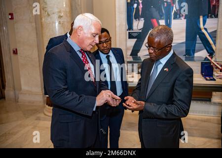 Charles Alexander, Jr. (right), superintendent, Arlington National ...