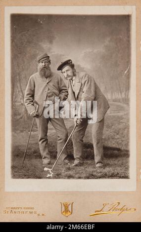 Scottish golf players - Circa 1875 Old Tom & Young Tom Morris, St ...