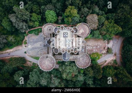 Aerial view of Butron Castle, Basque Country, Spain Stock Photo - Alamy