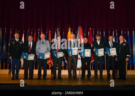 Good Neighbor awardees (left to right): Rudolf Leykauf, Fritz Wittman ...