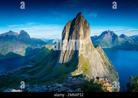 Mount Segla at sunset, Senja, Norway Stock Photo - Alamy