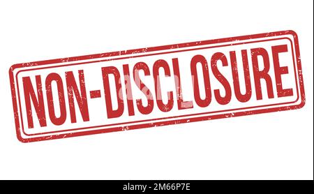 Grunge red NDA Non disclosure agreement word square rubber seal stamp ...