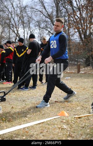 Spc. Caleb Ravn, a Soldier with Battery C, 1st Battalion, 120th Field ...