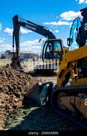 Construction continues at Offutt Air Force Base, Neb., Jan. 11, 2023 ...