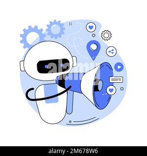 Automated algorithm abstract concept vector illustrations Stock Vector ...