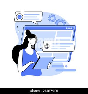 Personification abstract concept vector illustration. Personification ...