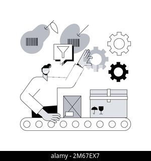 Sortation systems abstract concept vector illustration Stock Vector ...