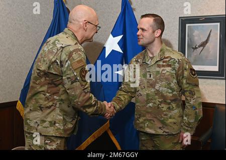 Gen. Arnold W. Bunch, Jr., Air Force Materiel Command Commander (left ...