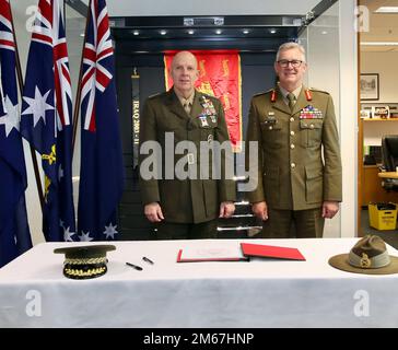 Chief of Army Lieutenant General Rick Burr speaks to members of the ...