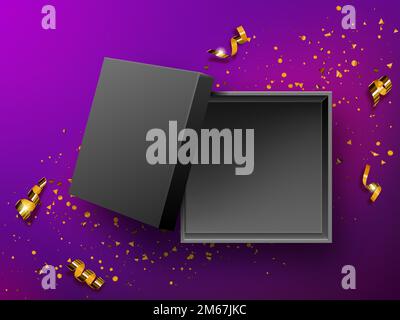 Top view of an isolated christmas present Vector Stock Vector Image ...