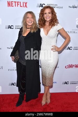 Elaine Lively and Robin Lively arriving to the American Cinematheque ...