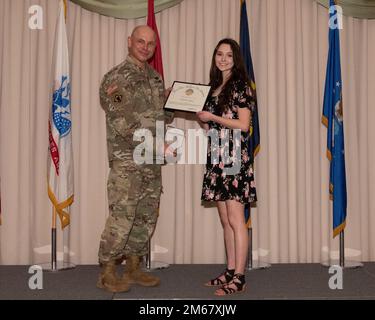Col. Jon Brierton (center), commander of U.S. Army Support Activity ...