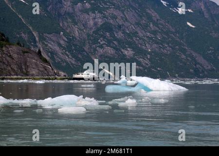 Passenger ship in the Stephens Passage Alaska, United States Stock ...