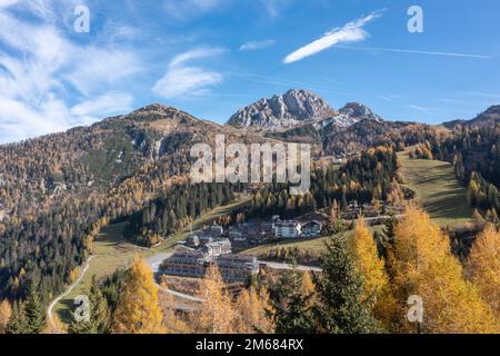 Nassfeld, in Carinthia, South of Austria. Scenic autumn panorama in the ...