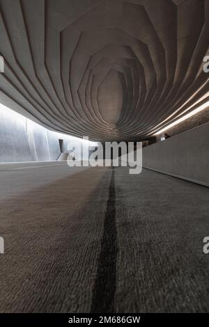 Interior of Sancaklar Mosque in Istanbul. Modern islamic architecture ...