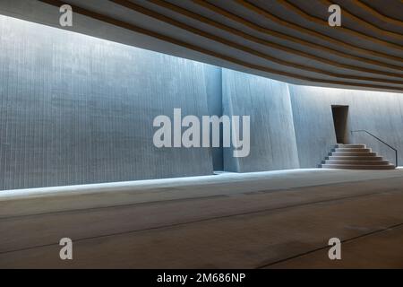 Interior of Sancaklar Mosque in Istanbul. Awarded modern mosque ...