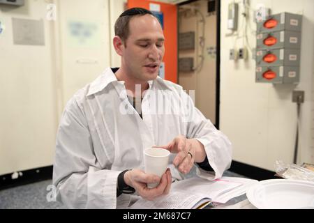 Lt. Michael Widroff, from New York, USS Gerald R. Ford’s (CVN 78) ship ...
