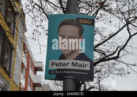 Berlin, Germany - January 2, 2023 - Peter Mair election poster at ...