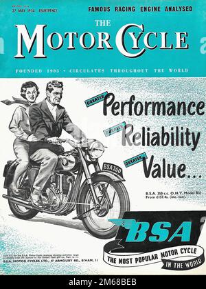 BSA - Vintage Motorcycle Advertising Stock Photo - Alamy