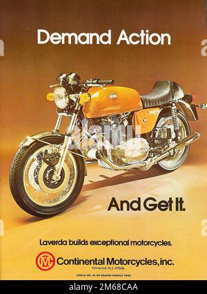 LAVERDA - Vintage Motorcycle Advertising Stock Photo - Alamy