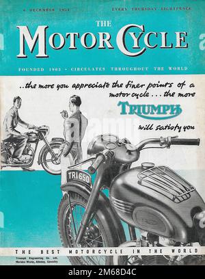Triumph - Vintage Motorcycle Advertising Stock Photo - Alamy