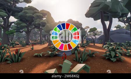 Graphic resources for sustainable development goals, biodiversity, a ...