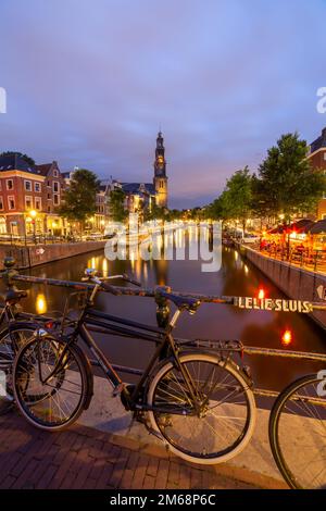 View From Leliesluis Bridge At Amsterdam The Netherlands 2-9-2021 Stock ...