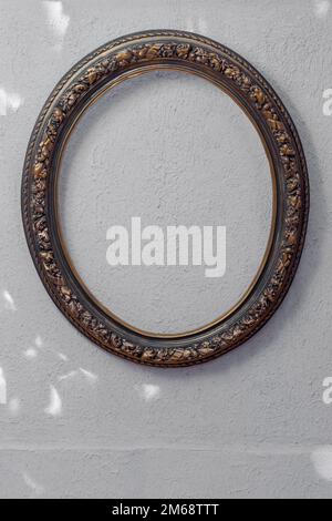 Handcrafted vintage golden bronze picture frame Stock Photo - Alamy