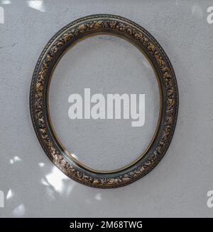 Handcrafted vintage golden bronze picture frame Stock Photo - Alamy
