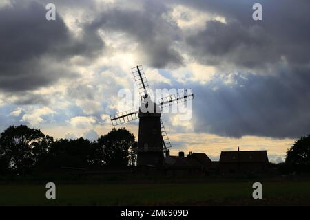Bircham windmill, Great Bircham village, North Norfolk, England; UK ...