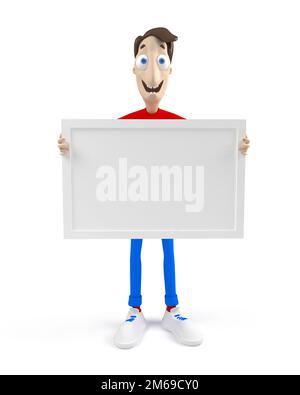 3D Render of Cartoon Business Character Stock Photo - Alamy