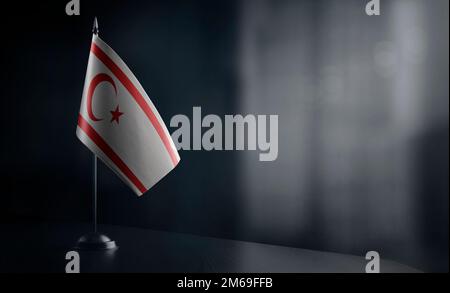 Small national flag of the Cyprus on a black background Stock Photo - Alamy