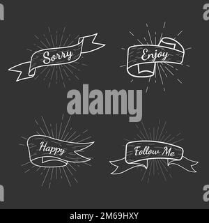Banners with texts vector set Stock Vector Image & Art - Alamy