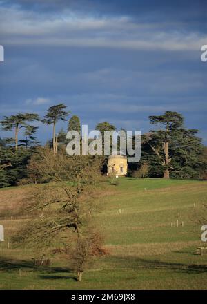 The Rotunda building in the grounds of Croome court, Worcestershire ...