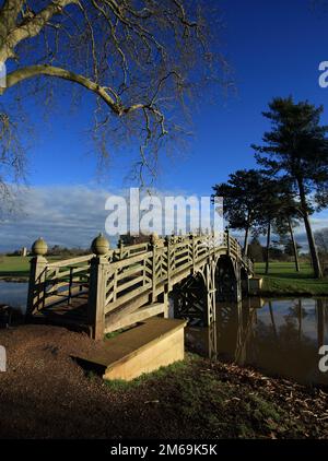 The Chinese bridge in the grounds of Croome court, Worcester, England ...