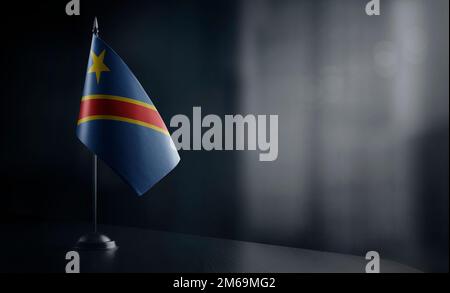 Small national flag of the Congo on a white background Stock Photo - Alamy